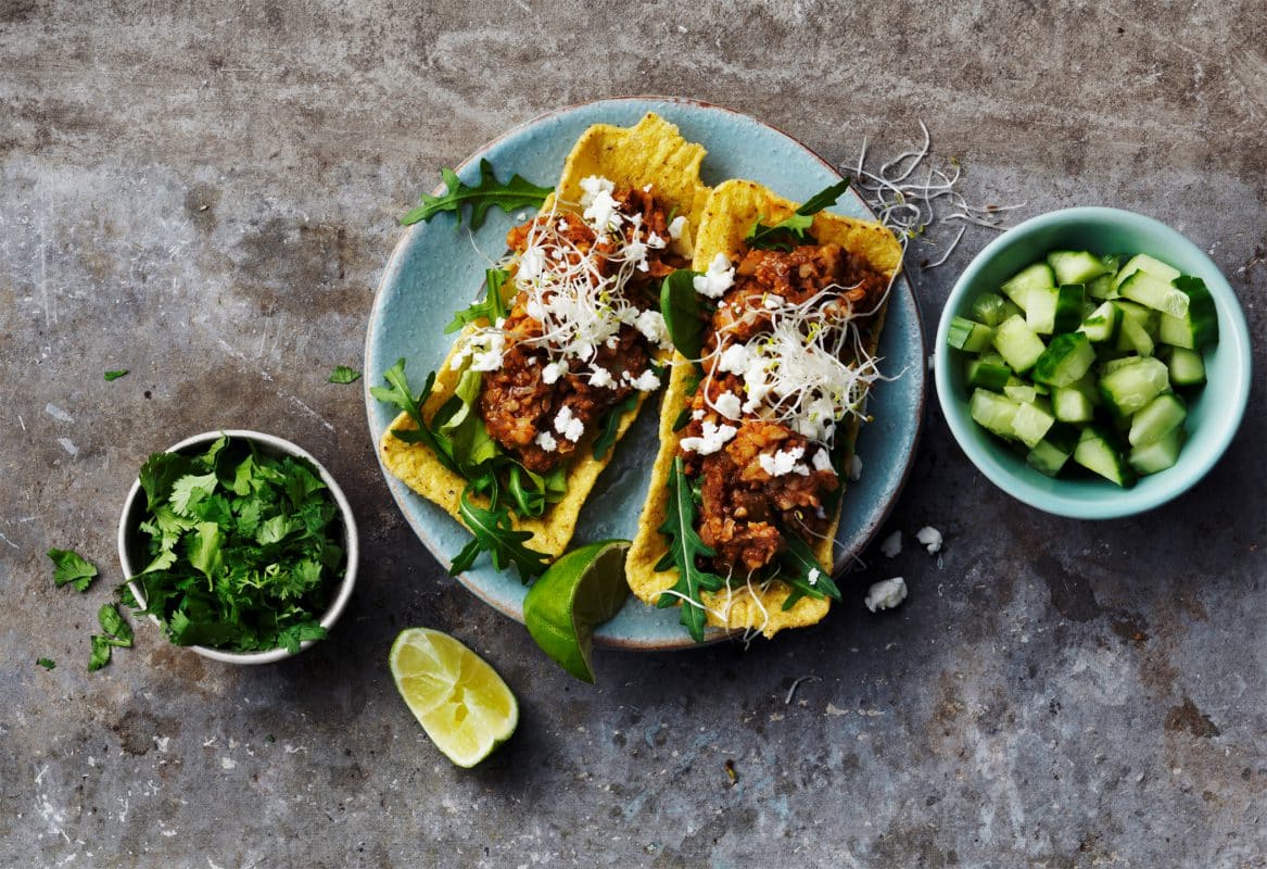 Lekker weekendrecept: taco tubs met kikkerwten en amandelen